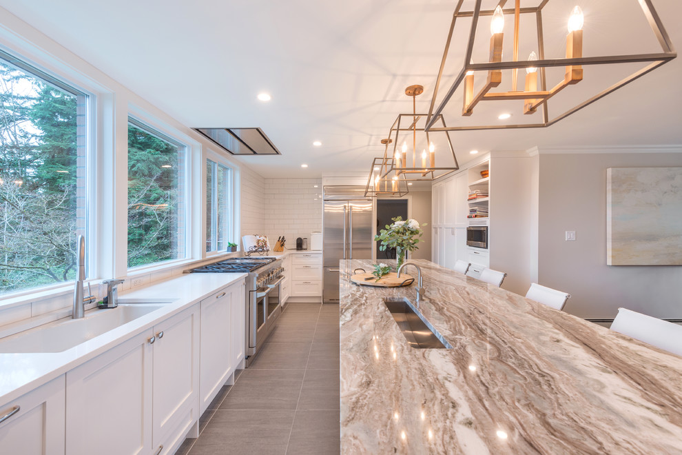 Expansive Kitchen for Entertaining - Modern - Kitchen - Vancouver - by ...