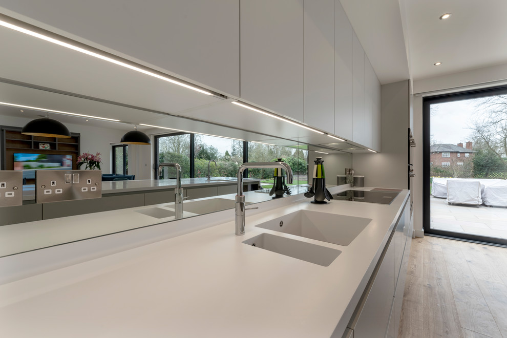 Expansive modern Kitchen/Family Room - Modern - Kitchen - Cheshire - by ...