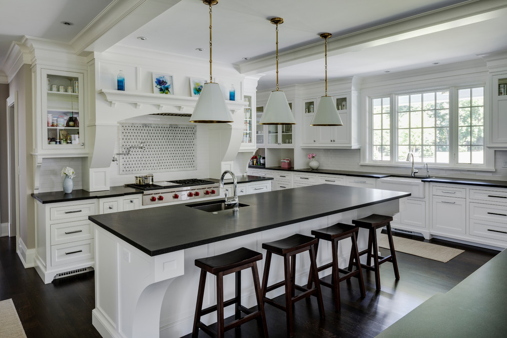 Expansive Shingle Style - Traditional - Kitchen - Boston - by ...
