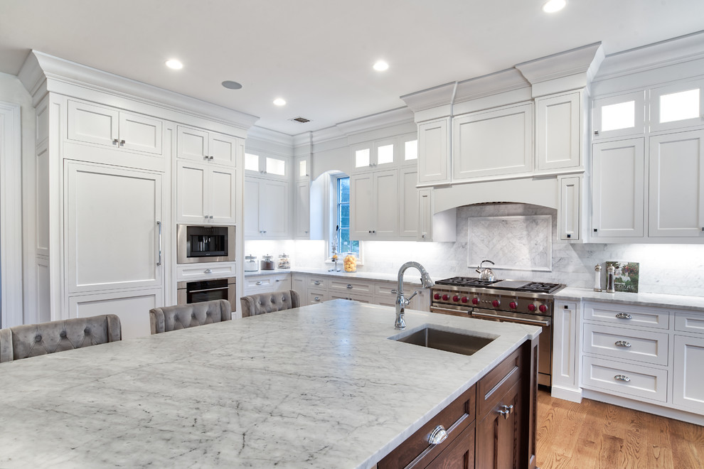 Expansive Transitional Kitchen - Transitional - Kitchen - New York - by ...