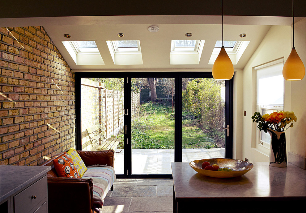 Exposed Brick Rear Extension - Industrial - Kitchen - London - by ...