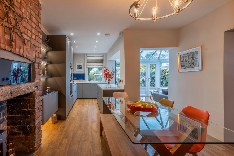 Extended small kitchen becomes a family living space tardis - Modern ...