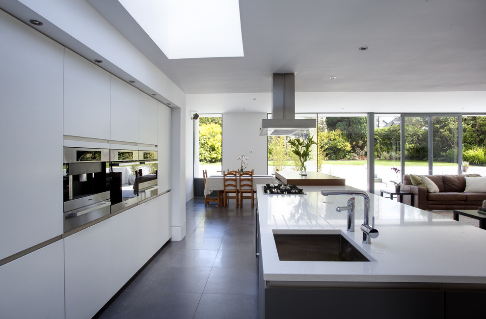 Extension to period house, South Belfast - Contemporary - Kitchen ...