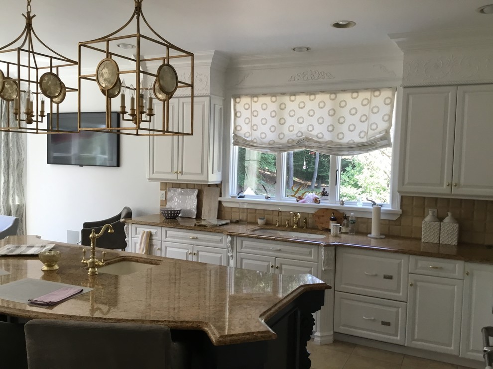 Fabric Roman Shades - Modern - Kitchen - New York - by Helen Quinn, a ...