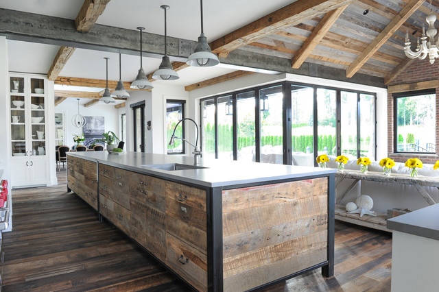 Industrial Country Kitchen Design