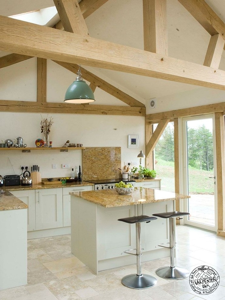 Facet Curved Timber Frame House - Contemporary - Kitchen - Devon - by ...