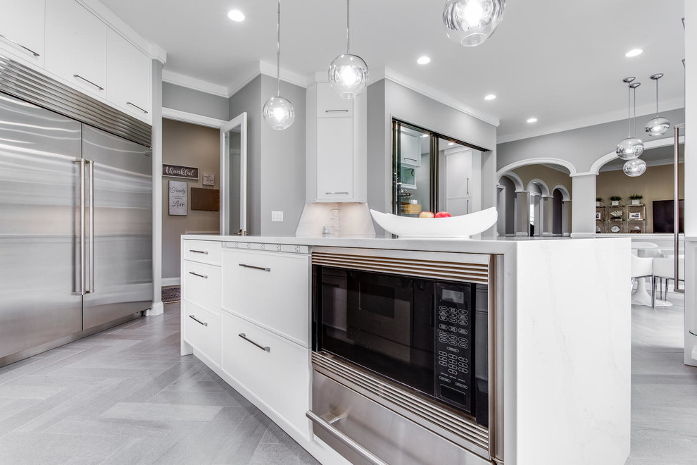 Fairfax Contemporary Kitchen, Pantry & Mudroom - Contemporary - Kitchen - DC Metro - by Synergy ...