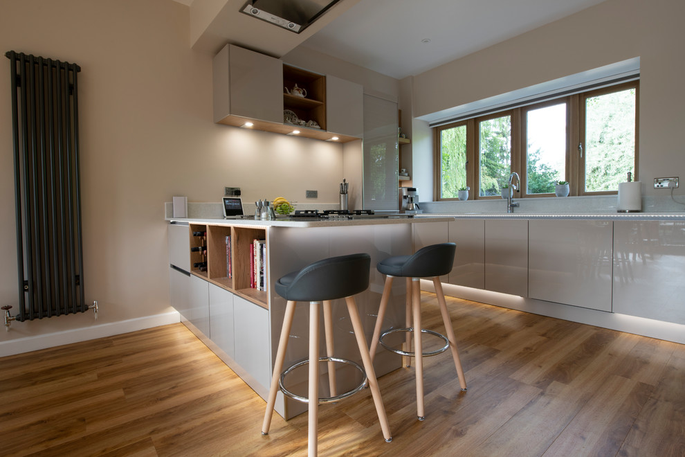 Family kitchen in converted granary - Contemporary - Kitchen - Kent ...