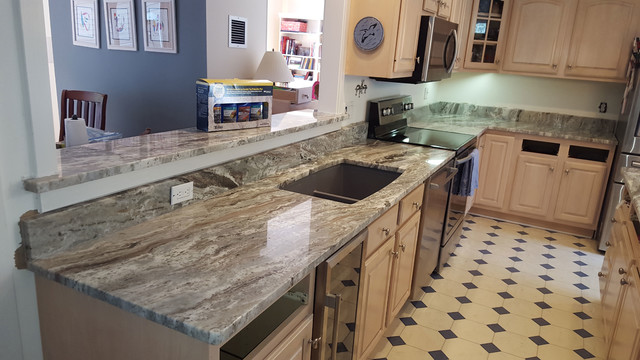 Fantasy Brown - Contemporary - Kitchen - Richmond - by Classic Granite ...