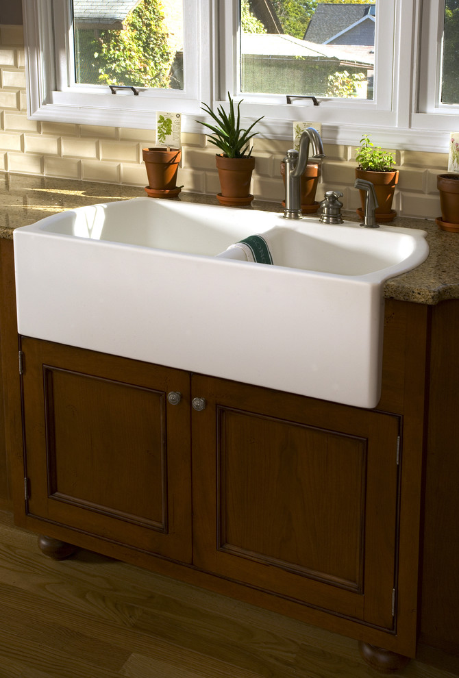 Farm Sink - Traditional - Kitchen - Chicago - by Great Rooms Building ...