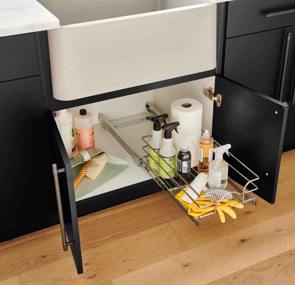 Farmhouse Base Cabinetry with Sink Base Pullout - Scandinavian ...