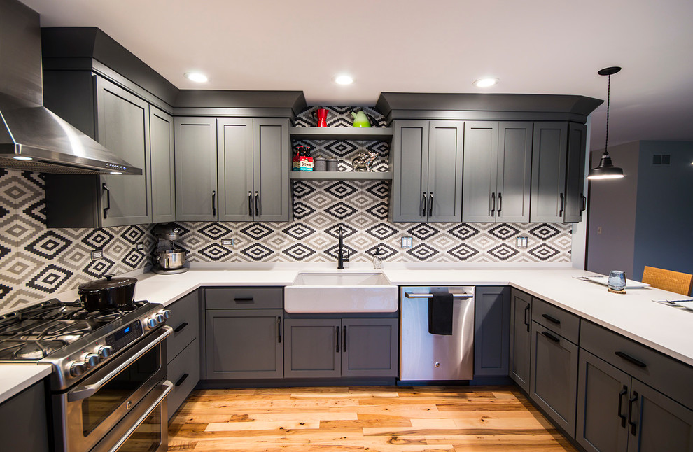 Farmhouse Industrial | Kitchen Remodel - Farmhouse - Kitchen - Chicago ...