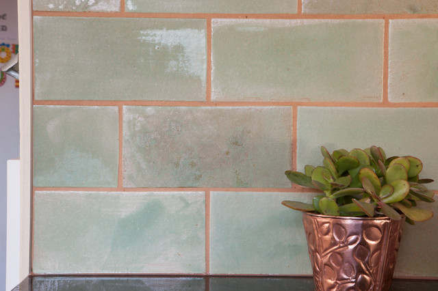 Farmhouse Patina Subway Tile Kitchen - Country - Kitchen - Minneapolis ...