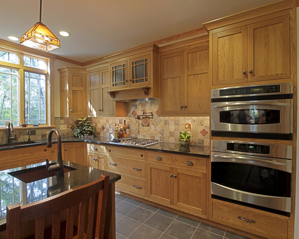 Farmhouse with Craftsman Influences - Craftsman - Kitchen ...