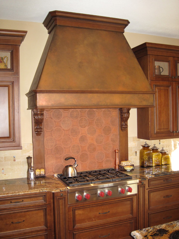 Faux finished zinc kitchen hood - Traditional - Kitchen - Denver - by ...