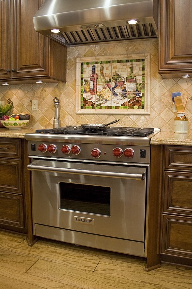 Featured Wine Mosaic Theme for wine collectors kitchen - Traditional ...
