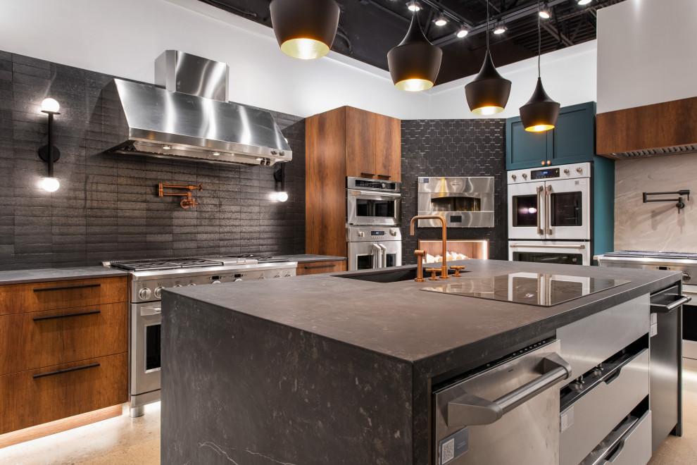 Ferguson Showroom Kitchen Display - Contemporary - Kitchen - Austin ...