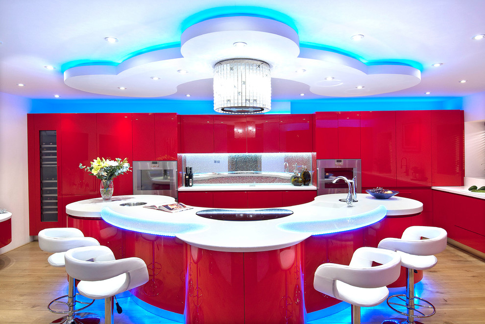 Ferrari Red - Modern - Kitchen - London - by Marazzi Design | Houzz UK