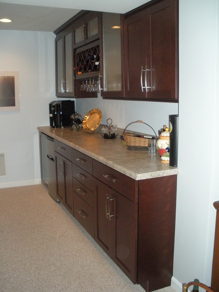 Finished Basement Redesign - Traditional - Kitchen - DC Metro - by ...