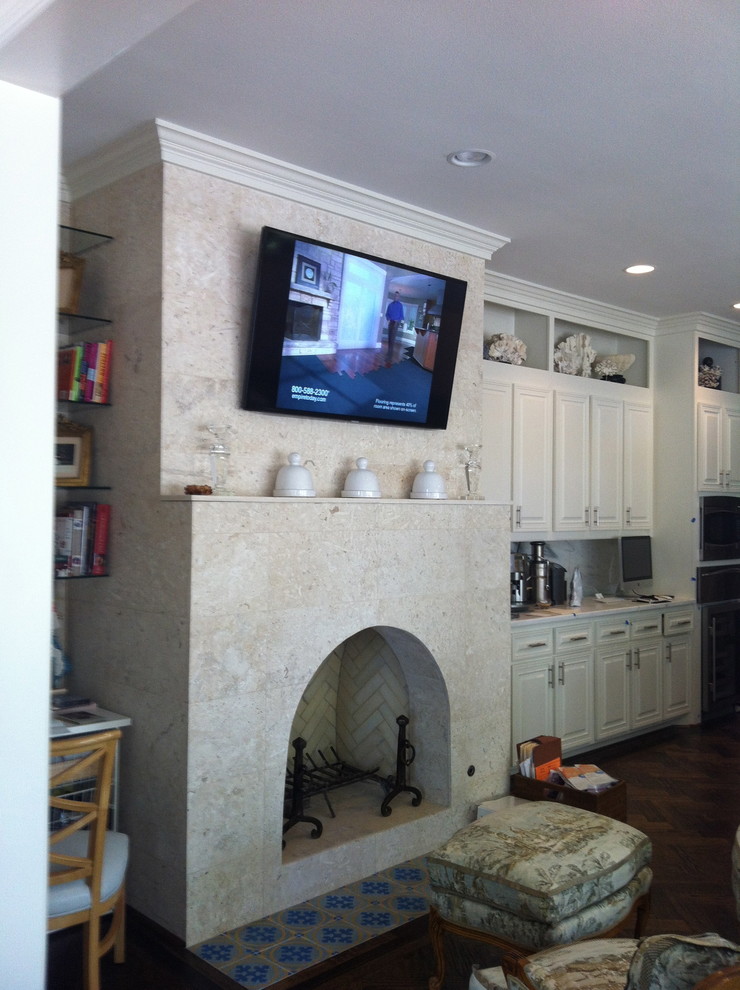Fireplace facelift - Traditional - Kitchen - Dallas - by Bill ...