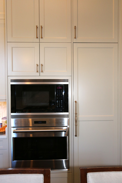 Floor to Ceiling Storage with White Brookhaven Edgemont Recessed ...