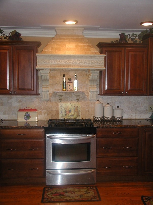 Florence Range Hood with Custom Tile Canopy - Kitchen - Cleveland - by ...