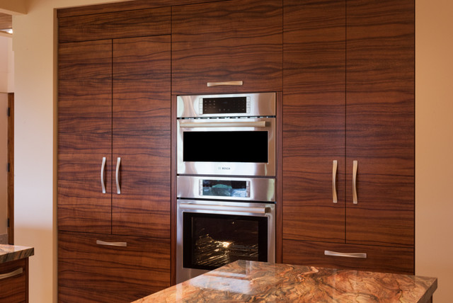 Flush Recessed Appliance Instrument Grade Koa Wood Wall in Artistic ...