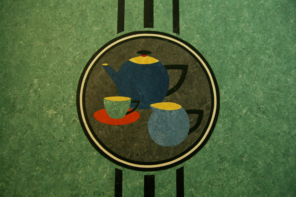 Forbo Marmoleum Sheet Flooring - Midcentury - Kitchen - Los Angeles ...