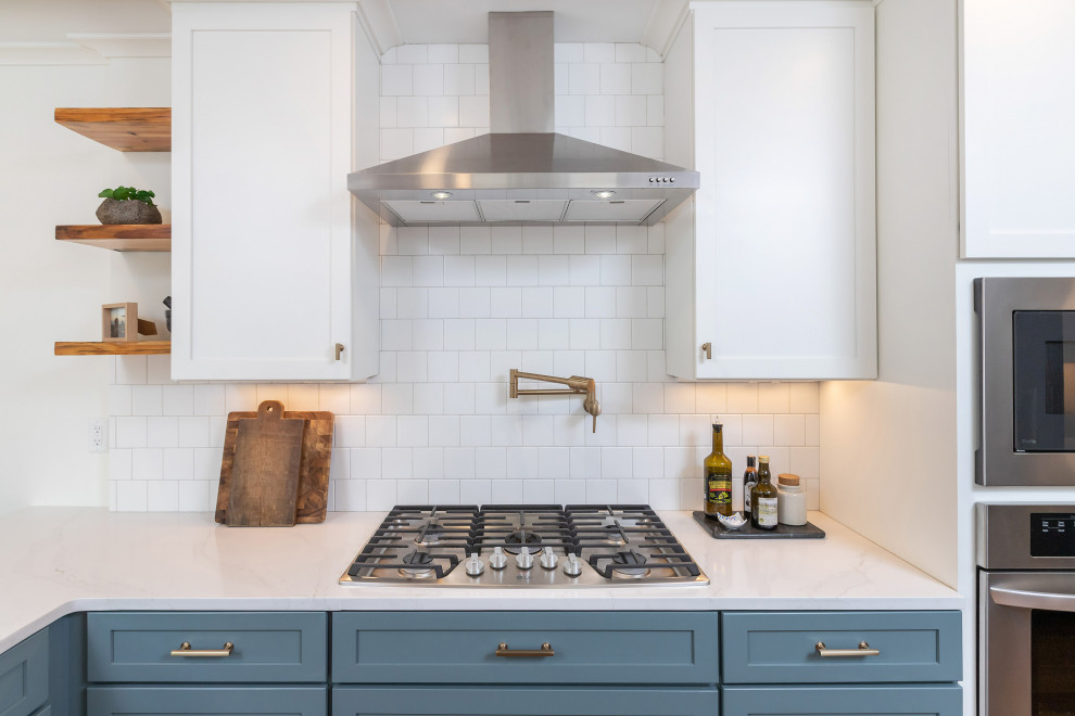 Four Level Graduate Hospital Rowhome - Transitional - Kitchen ...