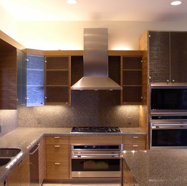 Frameless Cabinet Doors - Modern - Kitchen - San Diego - by Cast Glass ...