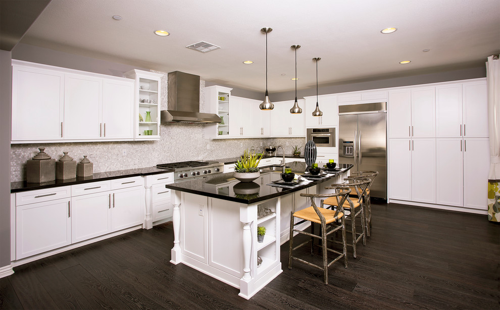 Frameless Cabinetry: Shaker Style Living Spaces - Transitional ...
