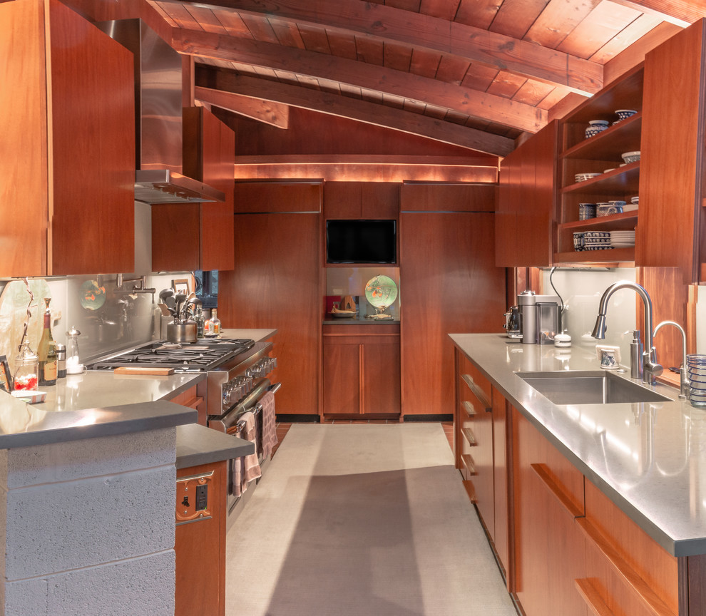 Frank Lloyd Wright Inspired Kitchen - Kitchen - Columbus - by Lewis Designs Custom Cabinetry | Houzz