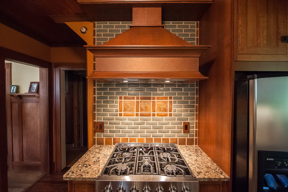 Frank Lloyd Wright Inspired Kitchen - Craftsman - Kitchen - Detroit ...