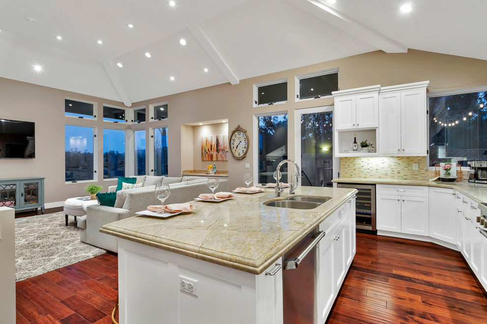 Frank Lloyd Wright Inspired Prairie - Midcentury - Kitchen - Los Angeles - by Prime Realty | Houzz