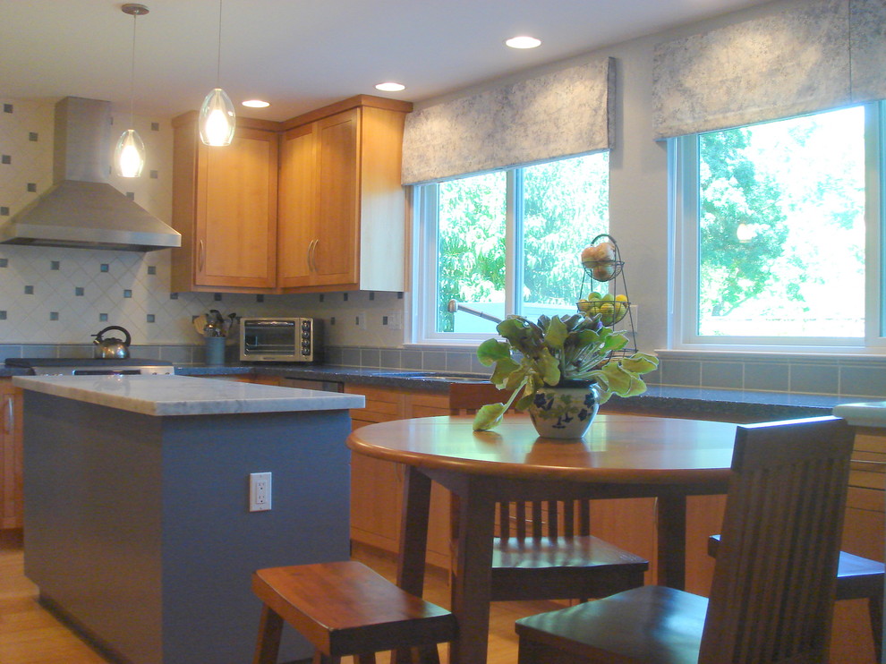 Fremont Pretty Blue Kitchen - Contemporary - Kitchen - San Francisco ...