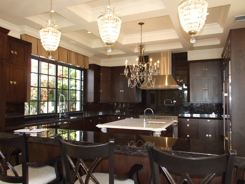 French Regency Chateau - Traditional - Kitchen - Miami - by Architect ...
