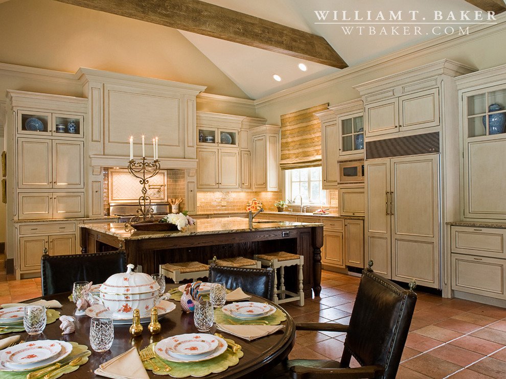 French Stucco Manor House - Traditional - Kitchen - Atlanta - by ...