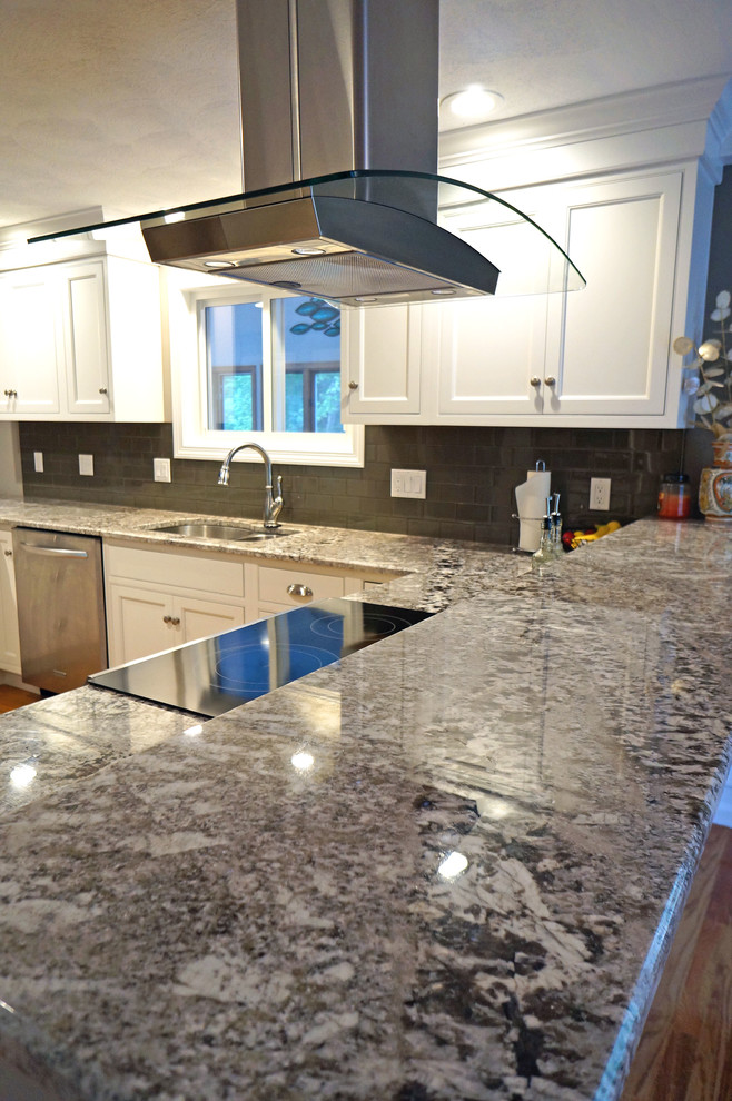 Frosty White beaded inset kitchen in Milford - Traditional - Kitchen ...