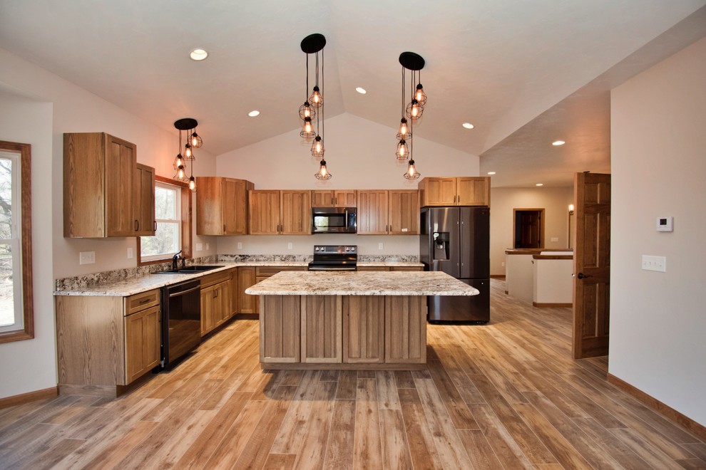 Full Kitchen View - Farmhouse - Kitchen - Other - by DW3 Construction ...
