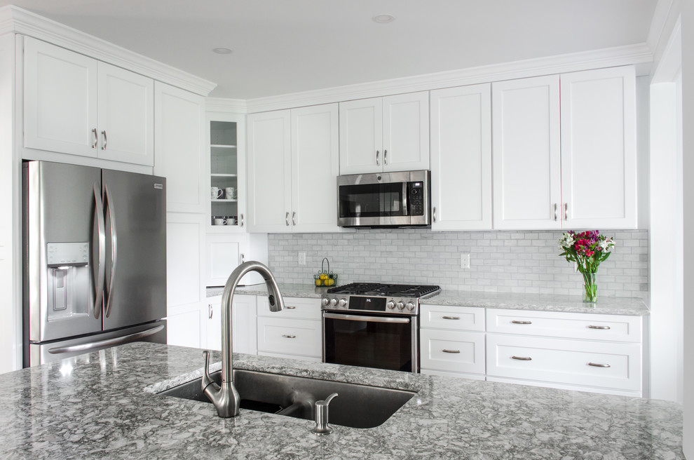 Fully Enclosed Fridge - Traditional - Kitchen - Providence - by Madison ...