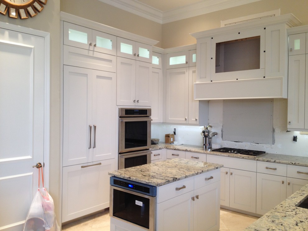 Gale and Lynn's White Kitchen Modification and Reface - Contemporary ...