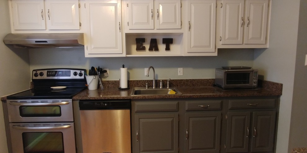 Galley Kitchen Updated with Paint - Transitional - Kitchen - DC Metro ...