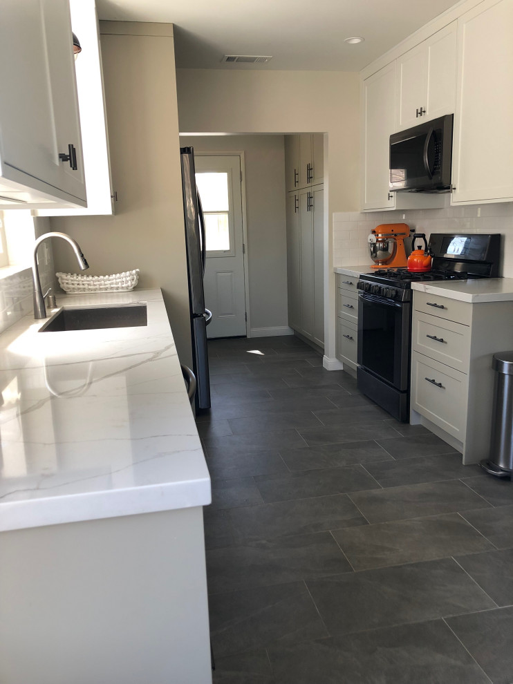 Galley style IKEA kitchen offers flexibility and function - Modern ...