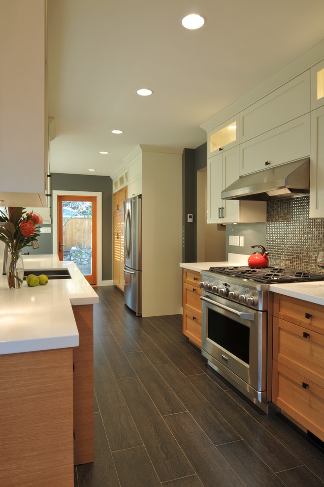 Galley Twist - Transitional - Kitchen - Vancouver - by CCI Renovations ...
