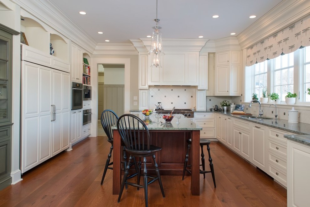 Georgian Colonial Custom Home - Traditional - Kitchen - Boston - by ...