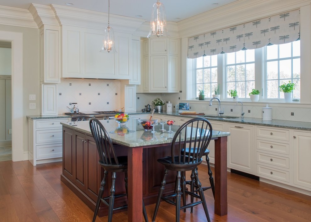 Georgian Colonial - Traditional - Kitchen - Boston - by Vermont Custom ...