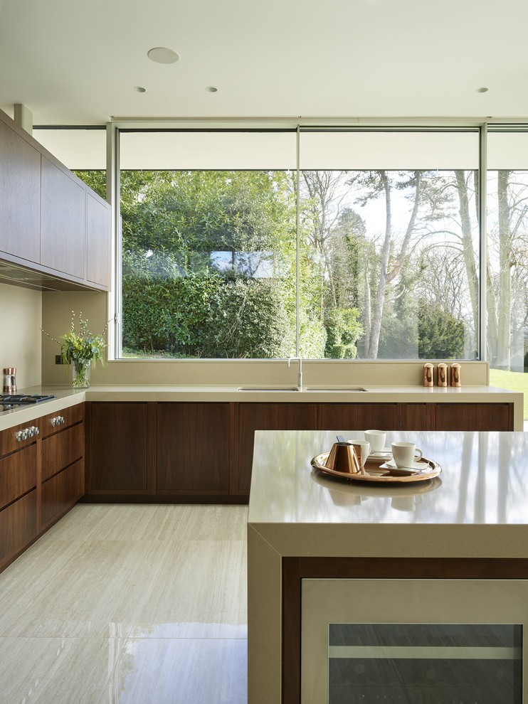 Georgian Rectory with Stunning Glass Extension - Contemporary - Kitchen ...