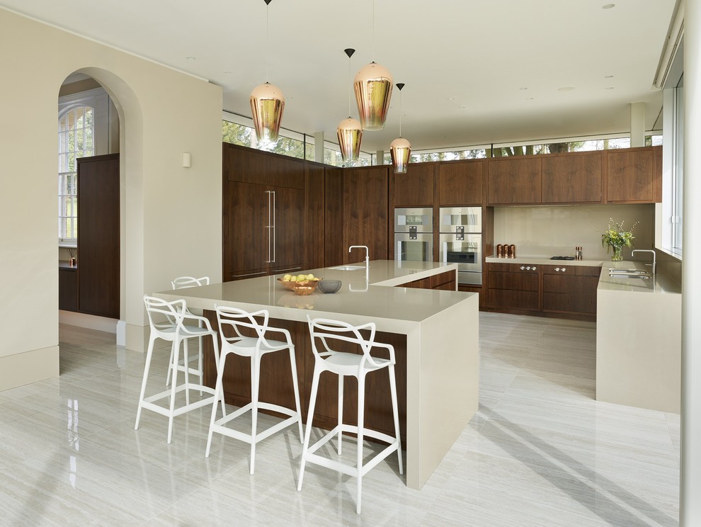 Georgian Rectory with Stunning Glass Extension - Contemporary - Kitchen ...