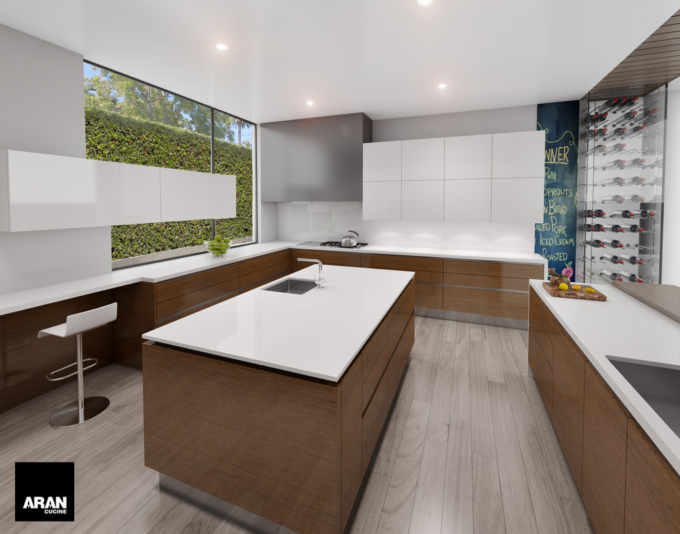 GH-Custom Kitchen Design - Contemporary - Kitchen - Los Angeles - by Aran Cucine Los Angeles | Houzz