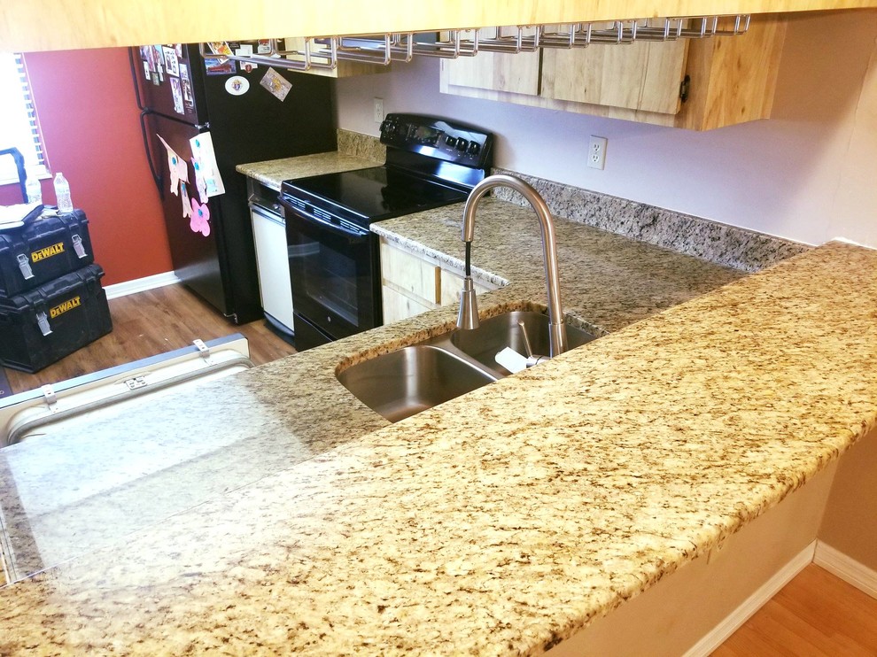 Giallo Ornamental color granite_4 - Kitchen - Tampa - by KB Factory ...